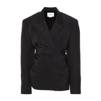 Quira Quira, Femme, Vestes, Noir, Taille: 42 FR Blazer Crois&eacute; Japonais