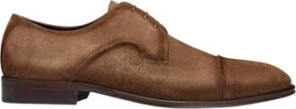 HUGO BOSS Derrek Schn&uuml;rschuhe f&uuml;r Herren, Wildleder, Niedriger Absatz (Mittelbeige)