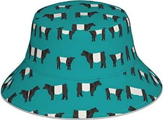 Generic Pliable Chapeau Bob Vache Galloway Chapeaux de Soleil de Plage Personnalis&eacute; Bobs Femme pour Adultes Plage Filles