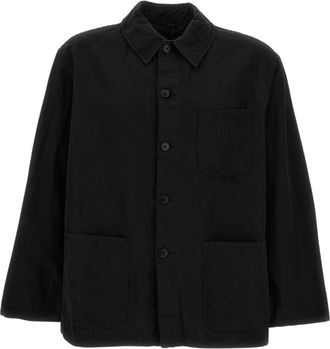 Kaptain Sunshine Kaptain Sunshine, Homme, Vestes, Noir, Taille: M Veste non doubl&eacute;e en coton et lin