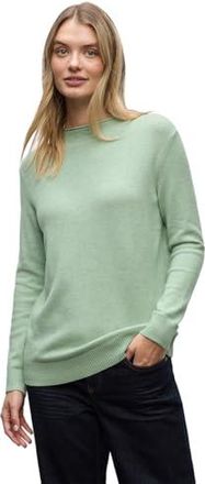 Street One 3015492 Pull avec Bord roulé, Serene Green Mel, 36 Femme