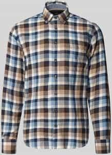 Fynch-Hatton Regular Fit Freizeithemd mit Logo-Stitching