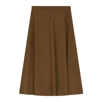 Dixie Femme, Jupes, Brun, Taille: 44 FR Jupe Midi Taille Haute