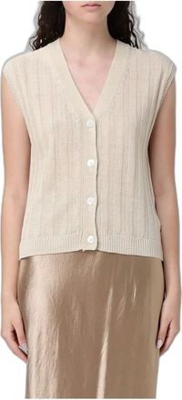Max Mara Gilet MML Ranghi - Femme - Vestes - Blanc - Taille: 42 FR