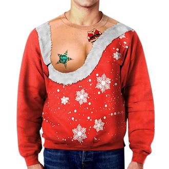 Generic H&auml;ssliche Weihnachtspullover Weihnachtspullover Herren Grosse Gr&ouml;ssen Rundhals Langarm Ugly Sweater Lustig Weihnachtspulli Herren Mit Christmas Ugly M