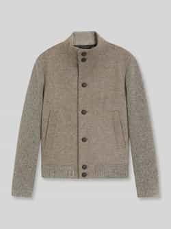 HUGO BOSS Regular Fit Bomberjacke mit Woll-Anteil Model Charly