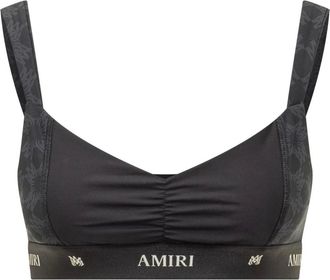 Amiri Femme, Tops, Noir, Taille: 38 FR MA Quad Sports Bra