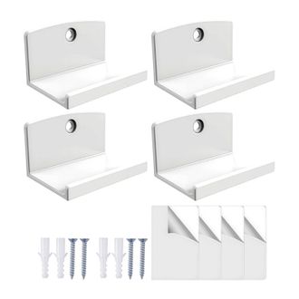 Generic Wand-Schallplattenhalter, 4-teiliges Acryl-Aufbewahrungs-Organizer-St&auml;nder-Set, Wandaufh&auml;ngung, f&uuml;r Alben, B&uuml;cher, Fotos, Cartoons, Sammlungen, transp