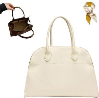 Generic Womens Suede Purse Vintage Top Handle Bag,Large Suede Capacity Tote Bag,Casual Satchel Bags with Adjustable Strap (White, Small)