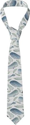 Generic Cravate DAffaires Baleines Et Dauphins R&eacute;glable Men Tie Tendance Cravates Homme Pour &Eacute;v&eacute;nements Affaires Accessoires