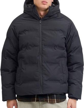 Jack & Jones Jjesoho Puffer &agrave; Capuche Sn, Noir, Taille M, Noir, M