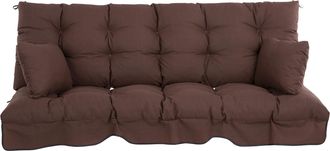 Patio Hollywoodschaukel Auflage 175x50 cm Ravenna Sitzpolster mit Rückenlehne für Gartenbank Seitenkissen Schnüre