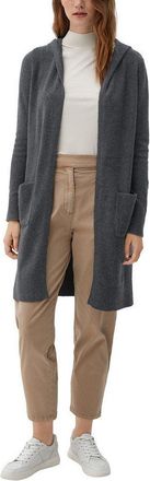 s.Oliver Kapuzenstrickjacke ohne Verschluss, mit Seitentaschen