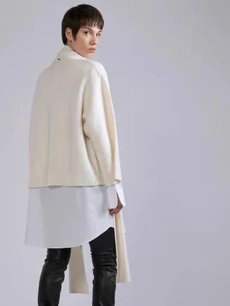 Barbara Bui Oversized Waffle-Knit Sweater - Cream