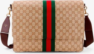 Gucci GG canvas crossbody bag with front Web detail - GUCCI - gender_Man