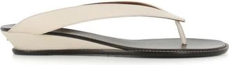 Giuseppe Zanotti Femme, Chaussures, Blanc, Taille: 39 EU Thong Wedge Sandal