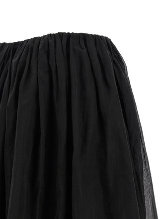 Brunello Cucinelli Cotton Organza Skirt - Black