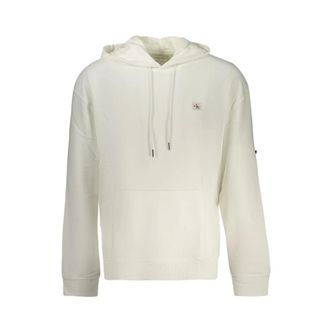 Calvin Klein Homme, Sweatshirts et sweats &agrave; capuche, Blanc, Taille: 2XL Calvin Klein Pull Blanc en Coton pour Homme