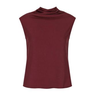 Alberta Ferretti Femme, Tops, Rouge, Taille: 38 FR Top sans manches
