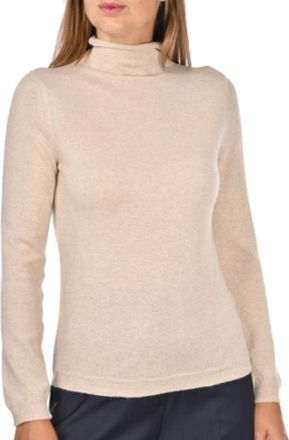 Gran Sasso Femme, Pulls, Beige, Taille: 40 FR Pull &agrave; col roul&eacute;