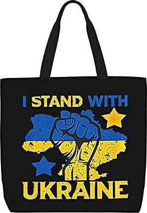 Generic Sac De Courses Je Soutiens LUkraine Sac Enfant Lavables Pliable Sacs En Toile Pour Femmes, Pour &Eacute;cole, Filles, Shopping, Femmes