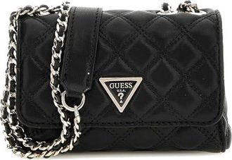 Guess Giully Mini 2 Compartment Convertible Flap XS Black