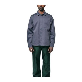 GR10K Gr10K, Homme, Chemises, Gris, Taille: S Chemise Veste &agrave; Poche Poitrine