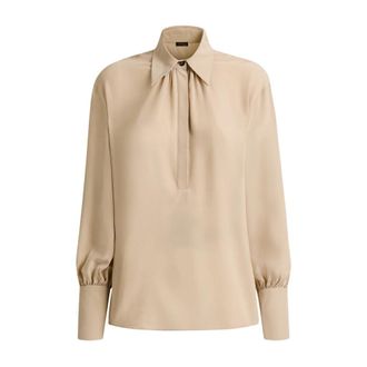 Kiton Sartorial Shirt Polo - - Blouses & Shirts - Damen - Beige - S