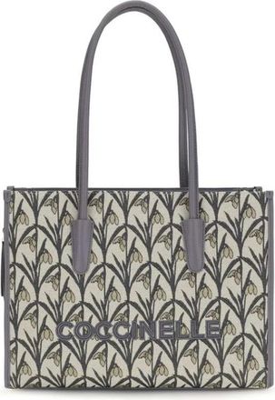 Coccinelle Jacquard Blumen Tote Bag - - Bags - Damen - Grau - ONE SIZE