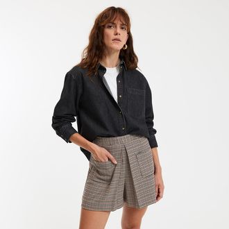 La Redoute Collections Chemise En Denim Pur Coton Signature Marl&egrave;ne