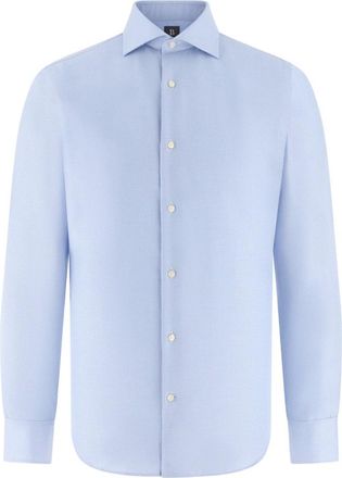 Boggi Milano Homme, Chemises, Bleu, Taille: 4XL Chemise Infroissable Ultimate