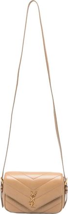 Saint Laurent Loulou Toy Umh&auml;ngetasche - - Bags - Damen - Beige - ONE SIZE