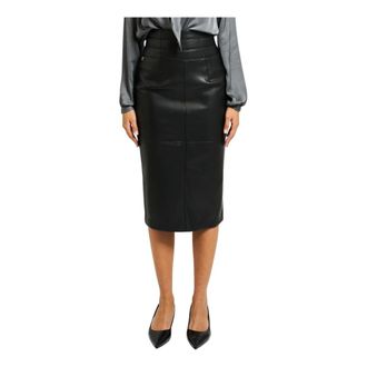 Manila Grace Femme, Jupes, Noir, Taille: 36 FR Midi Skirt