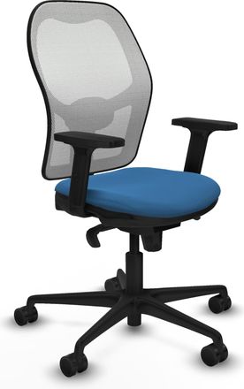 Piqueras y Crespo Home Office Jorquera Sessel mit 2D-Armen, h&ouml;henverstellbare Lendenwirbelst&uuml;tze, ausgestattet mit 5 Positionen und eingespritztem Schaum. Mit Rollen vo