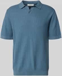 Selected Regular Fit Poloshirt aus Baumwoll-Leinen-Mix Modell MATTIS