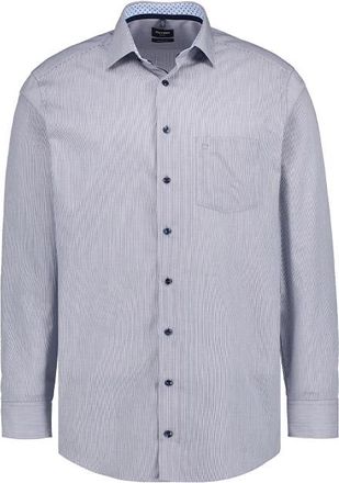 Olymp Herren Hemd blau gestreift