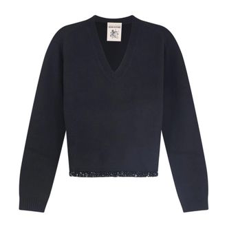 Semicouture Femme, Pulls, Noir, Taille: 38 FR Maglia Celia