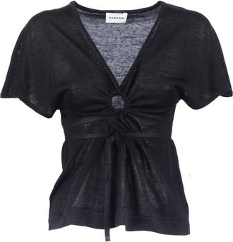 P.A.R.O.S.H. P.a.r.o.s.h., Femme, Blouses et Chemises, Noir, Taille: 36 FR Maglia