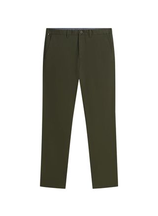 Tommy Hilfiger Pantalon chino droit en coton m&eacute;lang&eacute;