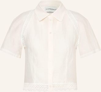 Claudie Pierlot Claudie Pierlot Hemdbluse Mit Spitze weiss