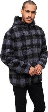 Brandit Teddyfleece Worker Pullover, color: black/grey, size: 6XL