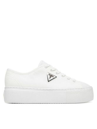 Guess Sneakers aus Stoff FLTJO2 FAB12 Wei&szlig;