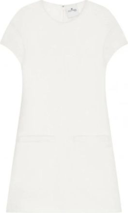 Courr&egrave;ges Femme, Robes, Blanc, Taille: 38 FR Robe H&eacute;ritage