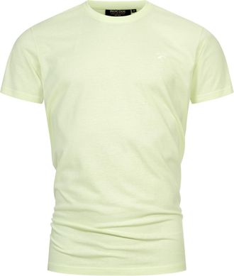Indicode Herren Kloge T-Shirt mit Rundhals-Ausschnitt | Herrenshirt Sommershirt Lime Cream, XXL