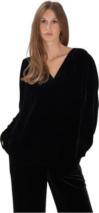 Momoni Femme, Blouses et Chemises, Noir, Taille: 44 FR Blouse Apple