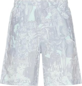 Givenchy Badeshorts mit Statuen-Print - Grau