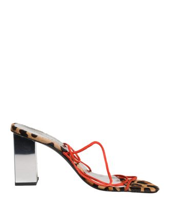 Dolce & Gabbana Womens Multicolor Leather Block Heels Sandals Shoes