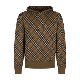 Burberry Nova Check Sweat &agrave; capuche - Homme - Sweatshirts et sweats &agrave; capuche - Brun - Taille: M