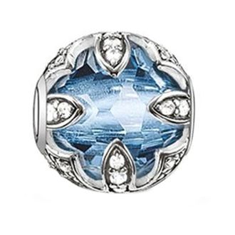 Thomas Sabo Thomas Sabo, Femme, Accessoires, Multicolore, Taille: ONE Size Pendentif Charme Lotus Bleu