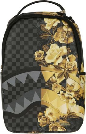Sprayground Sprayground, Homme, Sacs, Noir, Taille: ONE Size Gold Floral Remix Backpack